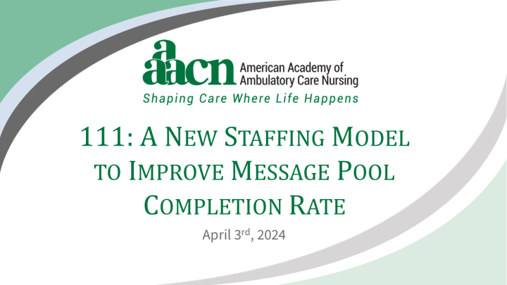 A New Staffing Model to Improve Message Pool Completion Rate - American ...