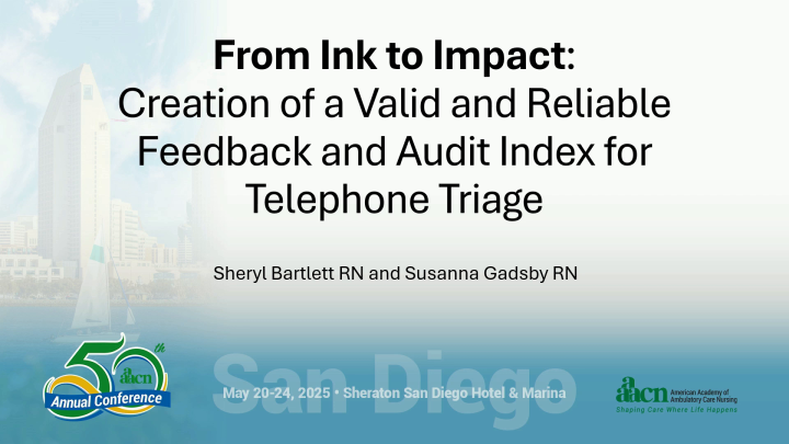 Telehealth SIG - From Ink to Impact: Creation of a Telephone Triage ...