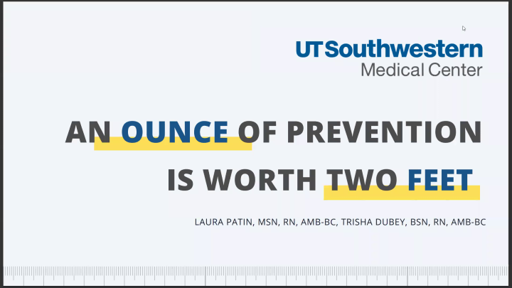An Ounce of Prevention Is Worth Two Feet - American Academy of ...