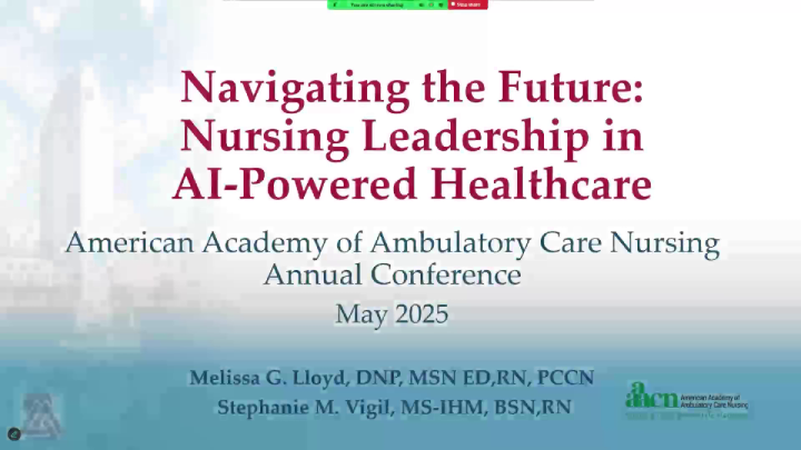 Navigating the Future: Nursing Leadership in AI-Powered Health Care ...