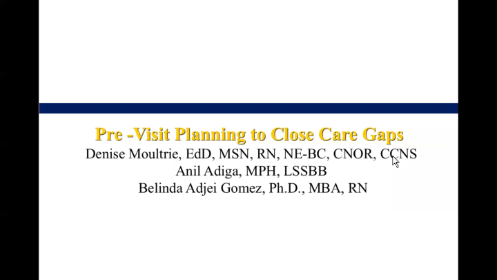 Using Pre-Visit Planning to Close Care Gaps - American Academy of ...