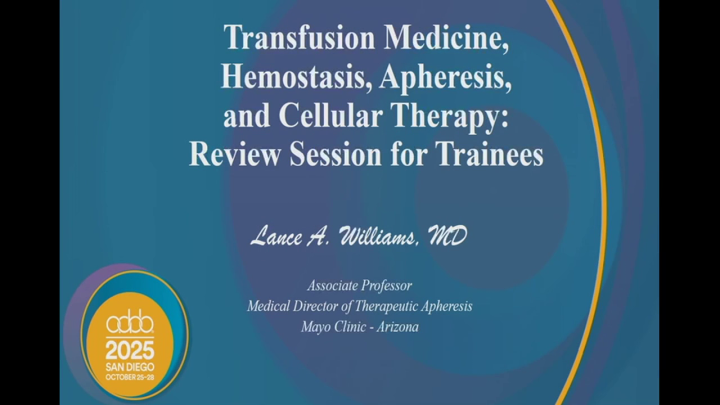AM25-TU-10-O: Transfusion Medicine, Hemostasis, Apheresis, and Cellular ...