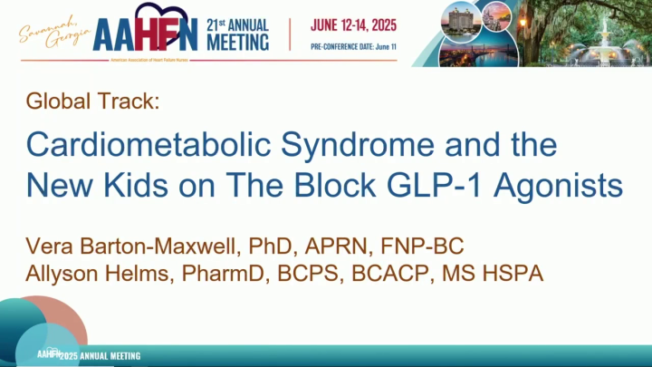 Global: Cardiometabolic Syndrome and New Kids on the Block GLP-1 ...