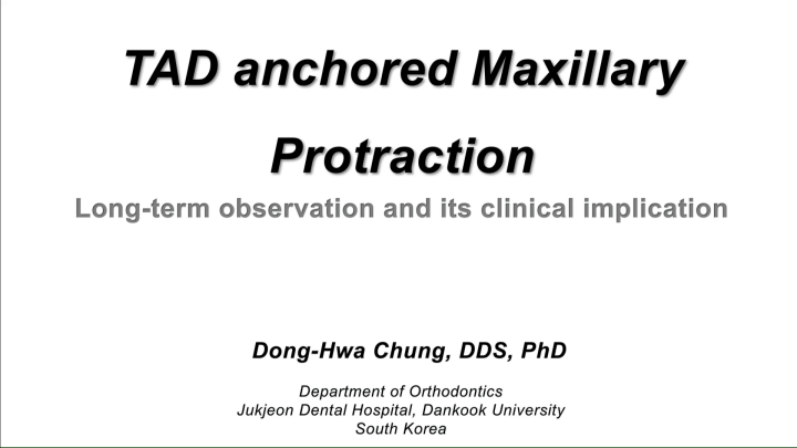 TAD Anchored Maxillary Protraction: Long-term Observation and its ...
