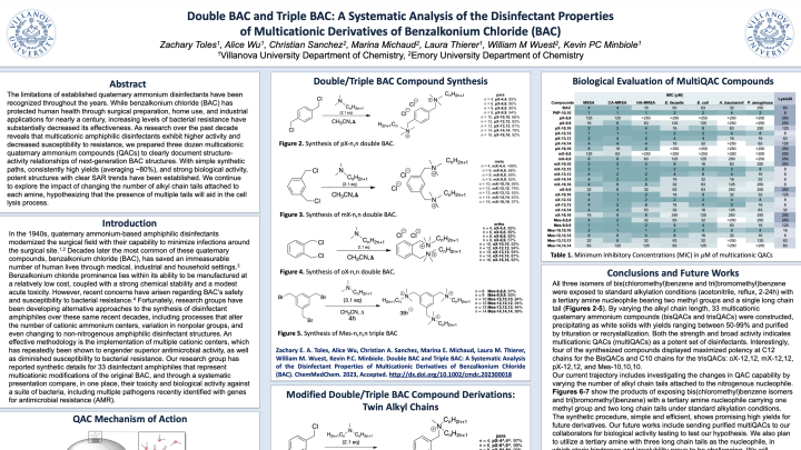 Double BAC and triple BAC: Systematic analyses of the disinfectant ...