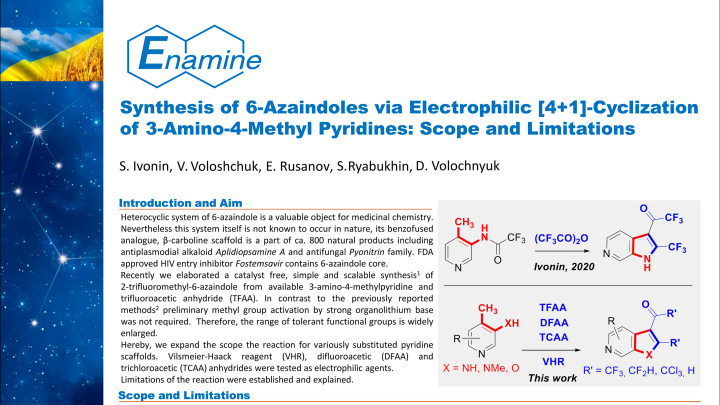 Synthesis of 6-azaindoles via electrophilic [4+1]-cyclization of 3 ...