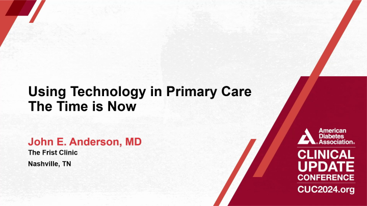 Using Technology in Primary Care—The Time is Now - American Diabetes ...