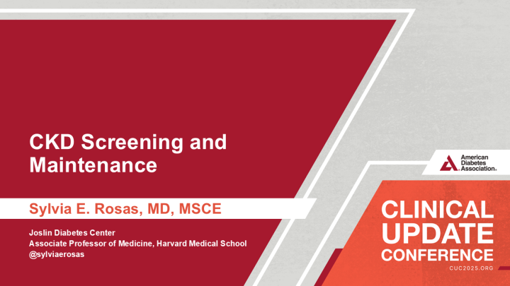 CKD Screening and Maintenance - American Diabetes Association