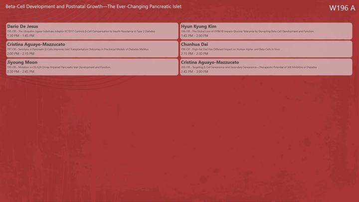 Beta-Cell Development and Postnatal Growth—The Ever-Changing Pancreatic ...