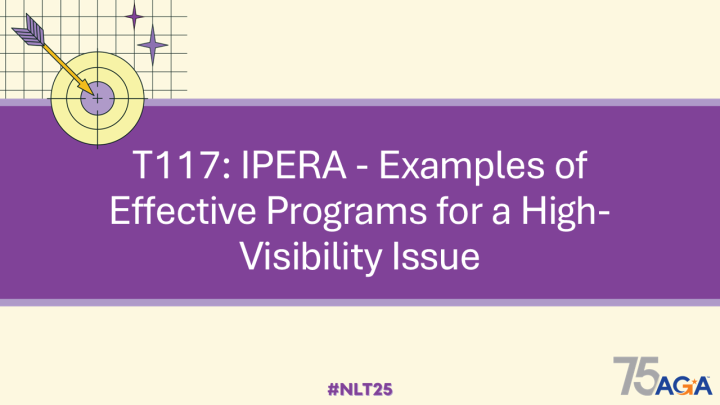 T117: IPERA - Examples of Effective Programs for a High-Visibility ...