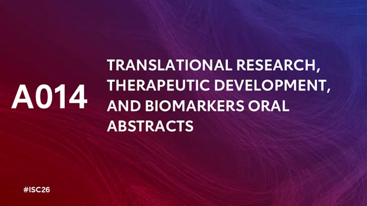 Translational Research, Therapeutic Development, and Biomarkers Oral ...