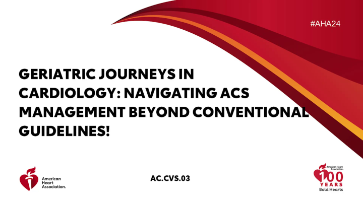 Geriatric Journeys in Cardiology: Navigating ACS Management Beyond ...