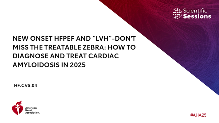 New Onset HFpEF and “LVH”—Don't Miss the Treatable Zebra: How to ...