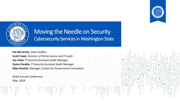 Moving the Needle on Security: Cybersecurity Services in Washington ...