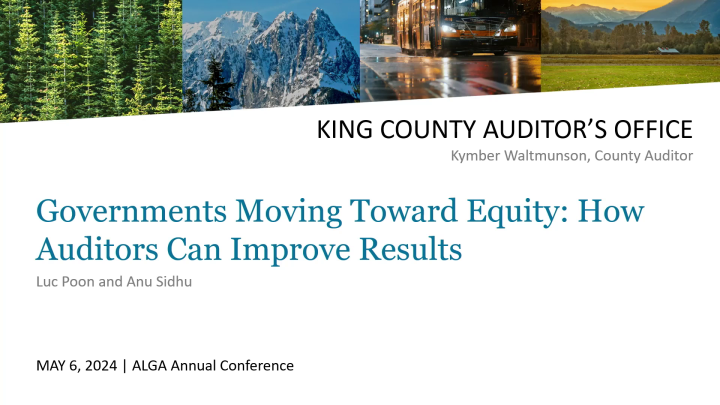 Governments Moving Toward Equity: How Auditors Can Improve Results ...