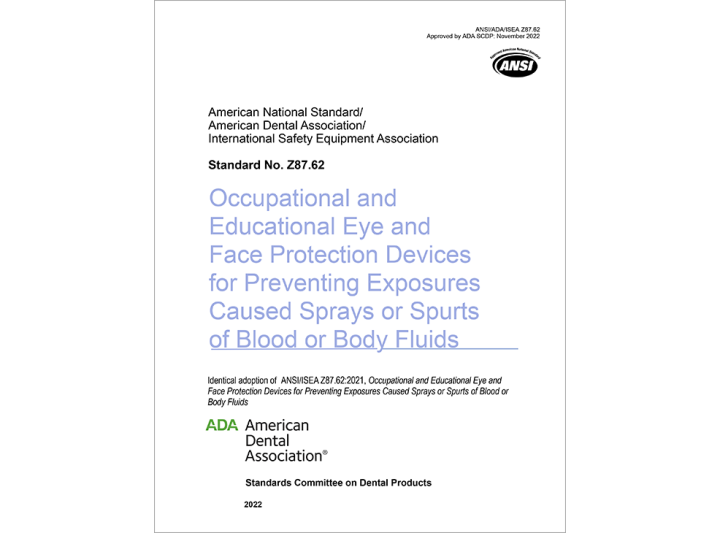 Ansi Ada Isea Standard No Z87 62 For Occupational And Educational Eye