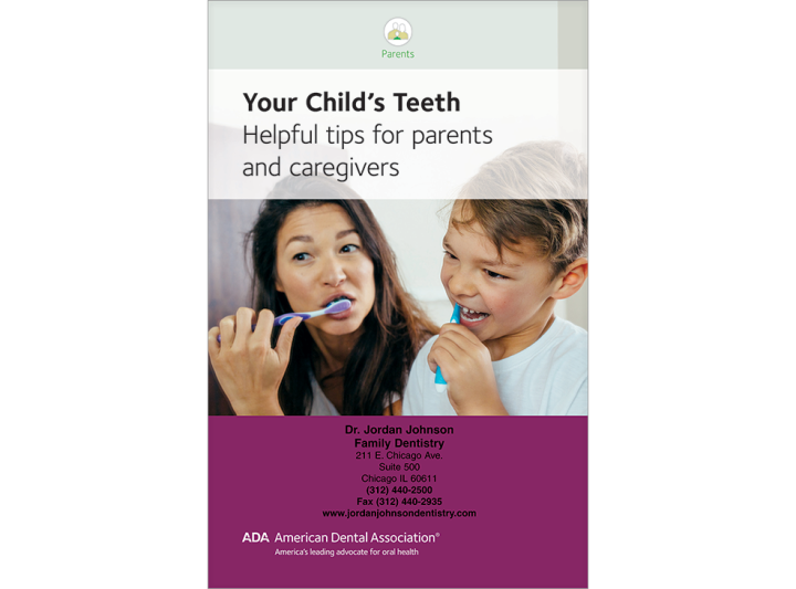 PERSONALIZED Your Child's Teeth Booklet - American Dental Association