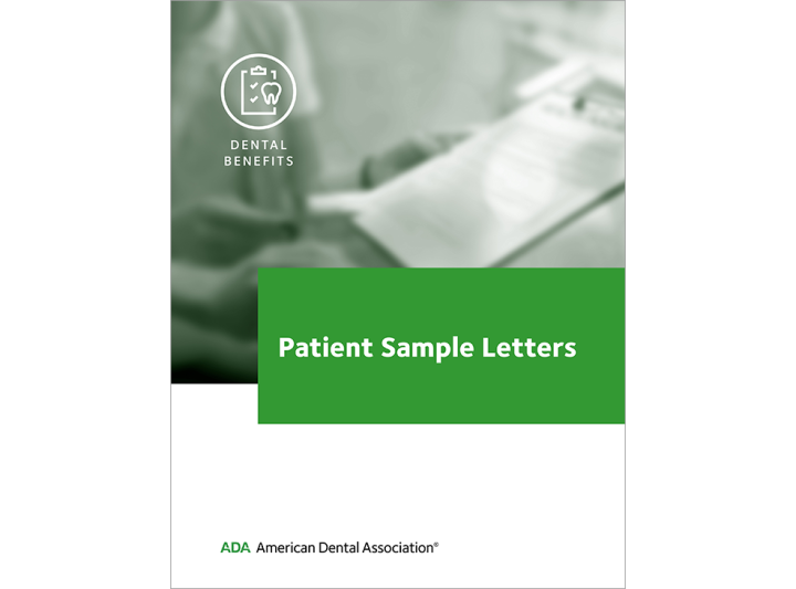 Patient Sample Letters ADA - American Dental Association