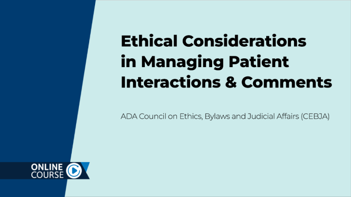Ethical Considerations in Managing Patient Interactions & Comments ...