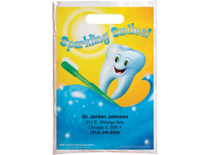 PERSONALIZED: Sparkling Smiles Tooth Guy Small Supply Bag - American ...
