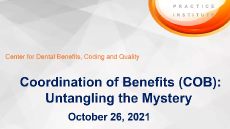 Coordination of Benefits (COB): Untangling the Mystery (Recorded ...