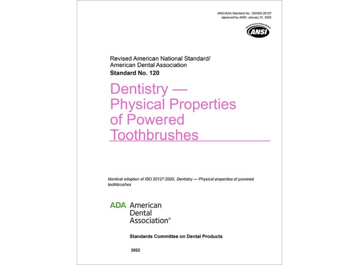 ANSI/ADA Standard No. 120 Dentistry - Physical Properties of Powered ...
