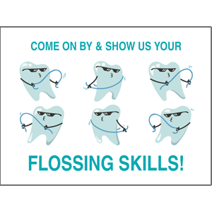 Show Us Your Flossing Skills Laser Card - American Dental Association