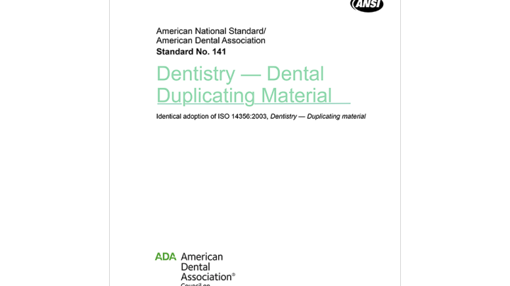 ANSI/ADA Standard No. 141:2013 for Dental Duplicating Material ...