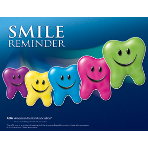 Smiling Teeth Laser Card - American Dental Association
