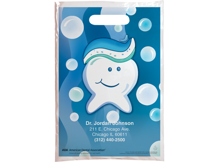 PERSONALIZED Happy Tooth Large Supply Bag - American Dental Association