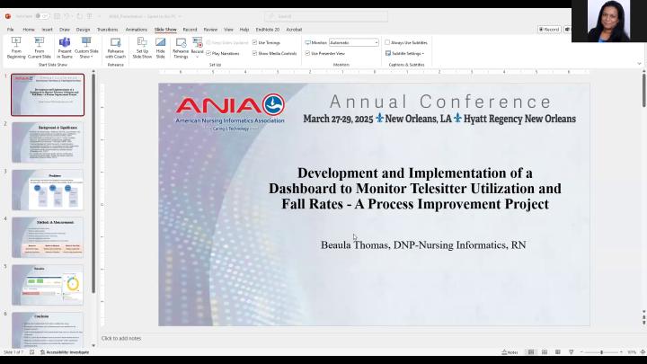Development and Implementation of a Dashboard to Monitor Telesitter ...