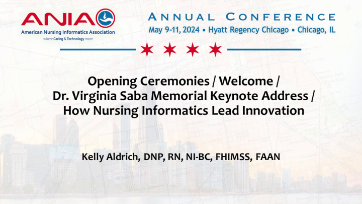 Dr. Virginia Saba Memorial Keynote Address / How Nursing Informatics ...