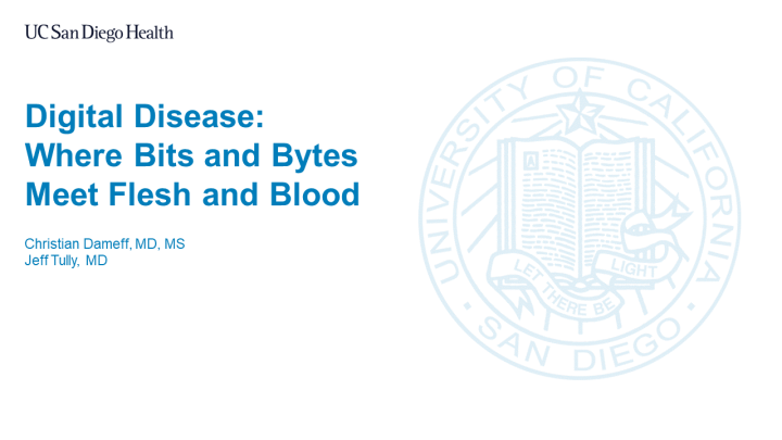 Digital Disease: Where Bits and Bytes Meet Flesh and Blood - American ...