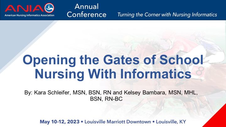 Opening the Gate of School Nursing with Informatics - American Nursing ...