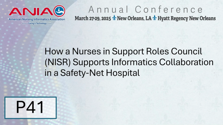 Virtual Poster Viewing - American Nursing Informatics Association