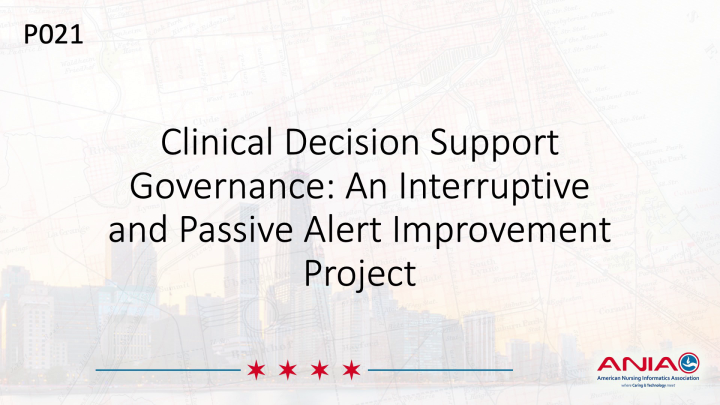 Virtual Poster Viewing - American Nursing Informatics Association