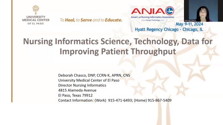 Nursing Informatics Integrating Science, Technology, Data for Improving Patient Throughput ...
