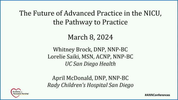 The Future of Advanced Practice in the NICU, The Pathway to Practice ...