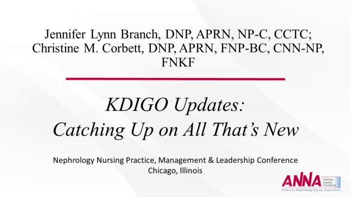 KDIGO Updates: Catching Up on All That’s New - American Nephrology ...