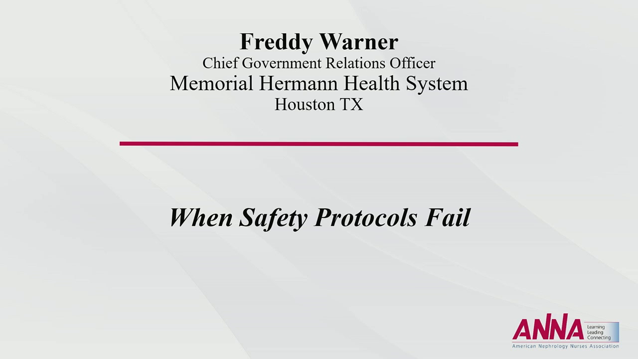 Leadership in Safety Management - When Safety Protocols Fail - American ...