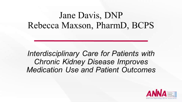 Interdisciplinary Care for Patients with Chronic Kidney Disease ...