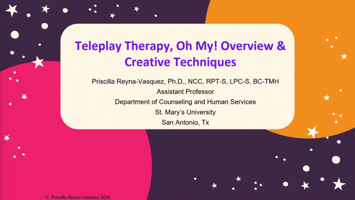 Teleplay Therapy, Oh My! Overview & Creative Techniques - Association ...