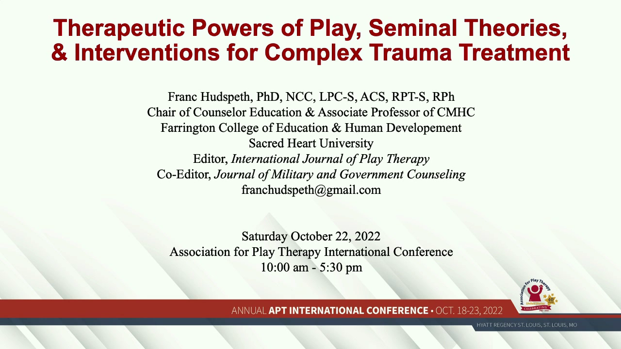 Therapeutic Powers of Play, Seminal Theories, & Interventions for ...