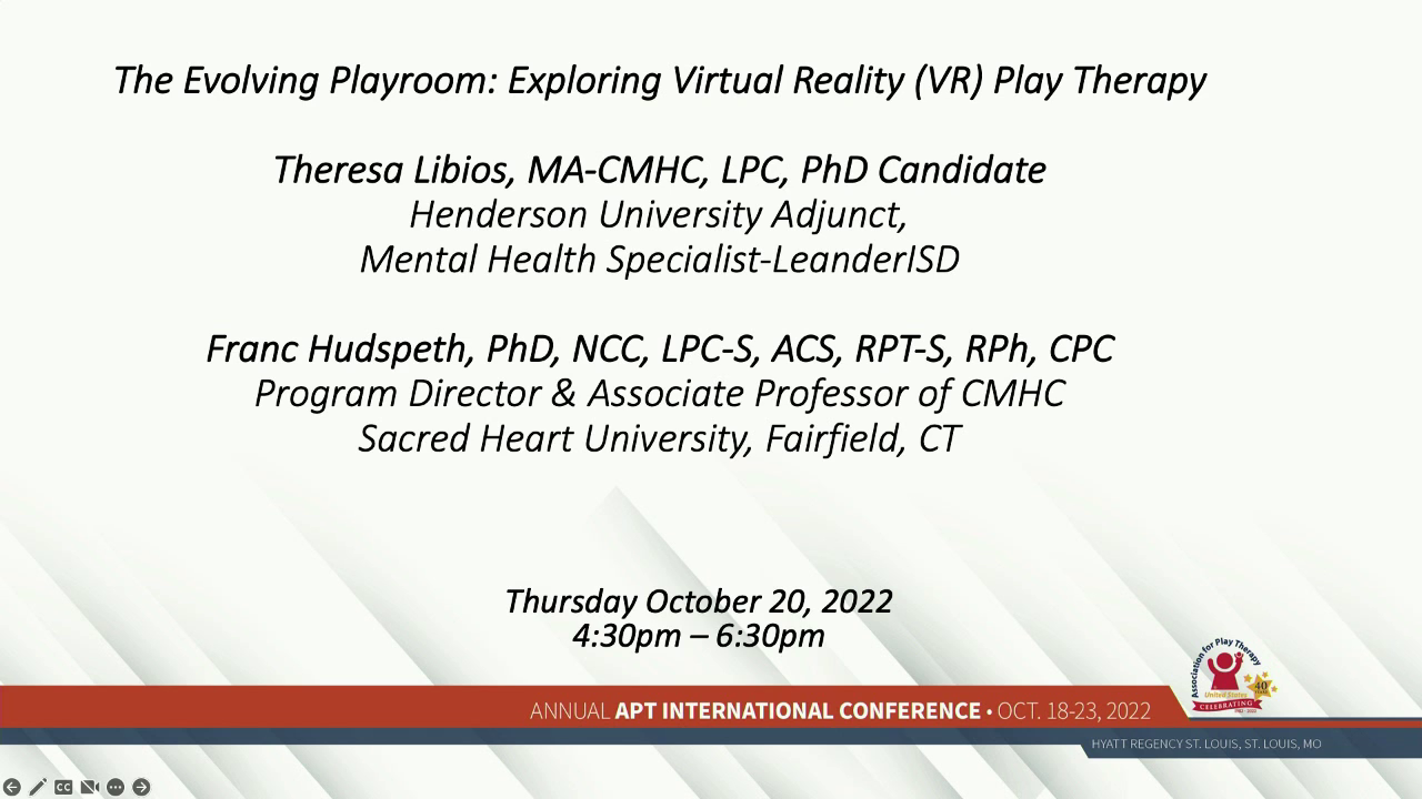 The Evolving Play Room: Exploring Virtual Reality (VR) Play Therapy ...