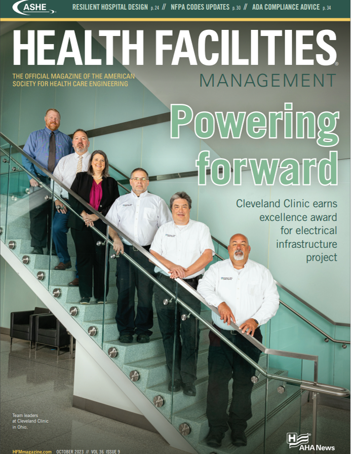 October 2023 HFM Magazine - American Society for Healthcare Engineering