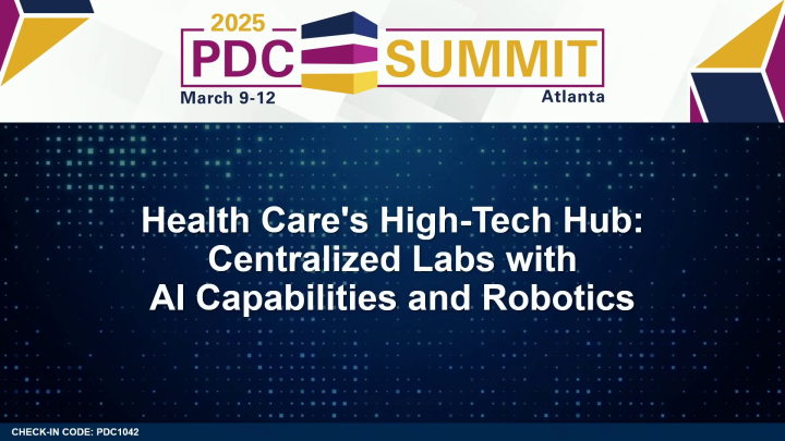 Health Care's High-Tech Hub: Centralized Labs with AI Capabilities and ...