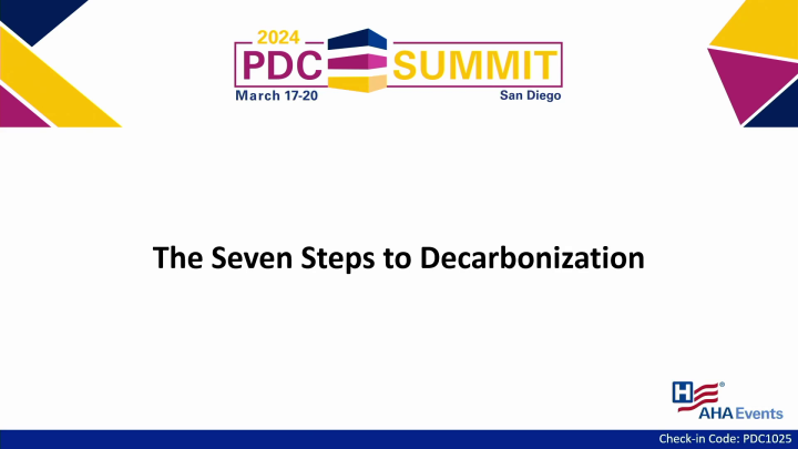 Seven Steps to Decarbonization - American Society for Healthcare ...