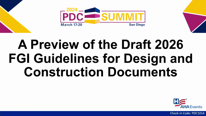 A Preview of the Draft 2026 FGI Guidelines for Design and Construction ...