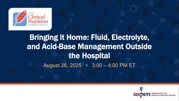 Bringing it Home: Fluid, Electrolyte, and Acid-Base Management Outside ...