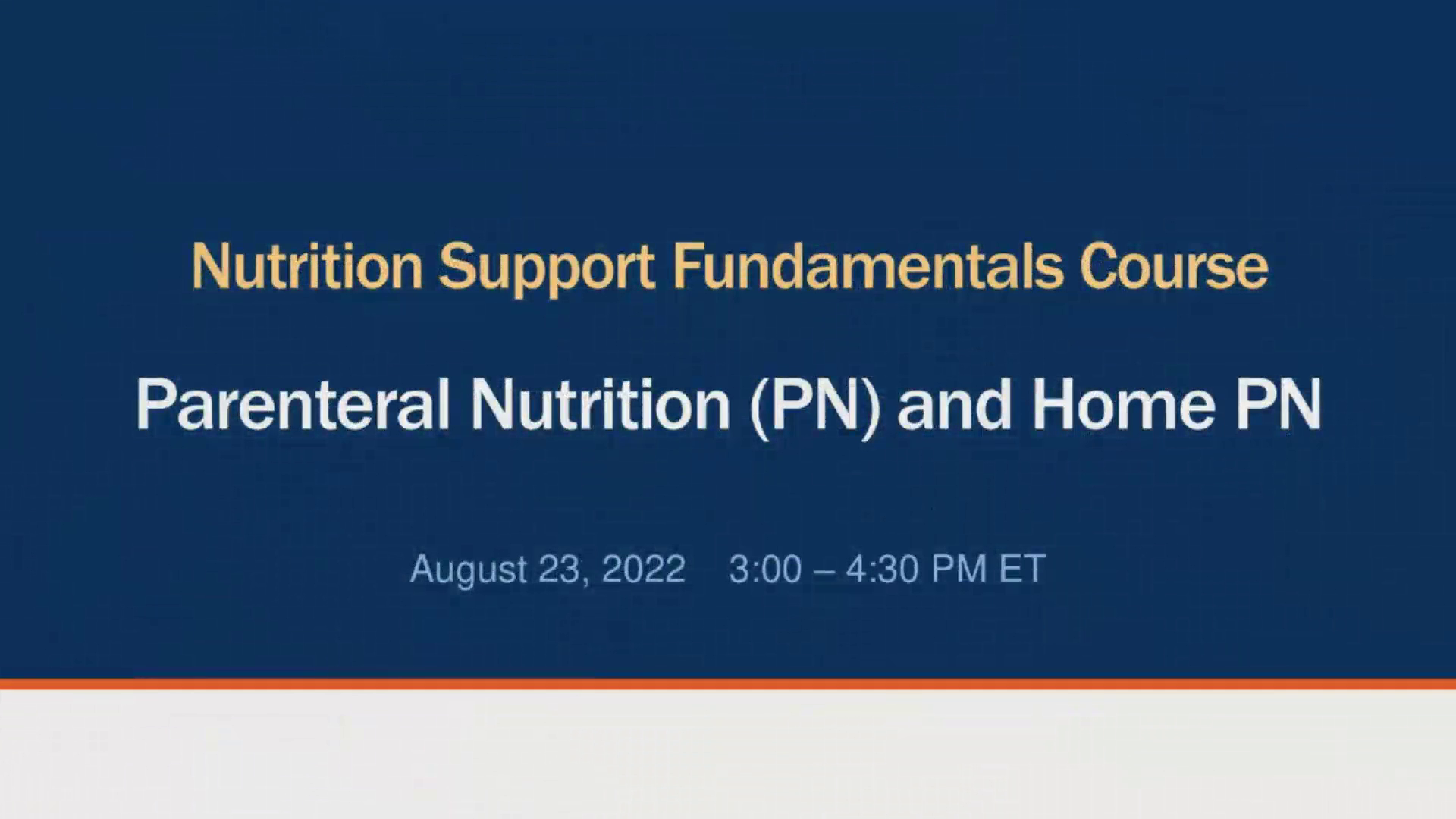 Parenteral Nutrition (PN) and Home PN - American Society for Parenteral ...